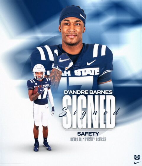Utah State Football Signs University of Nebraska Safety D’Andre Barnes ...
